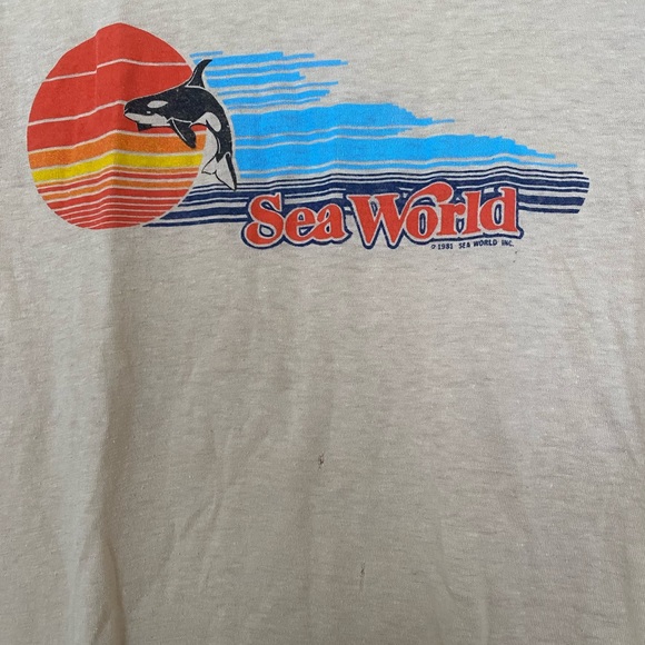 Tops | Vintage Us Made Seaworld Graphic Tshirt From The 198s | Poshmark